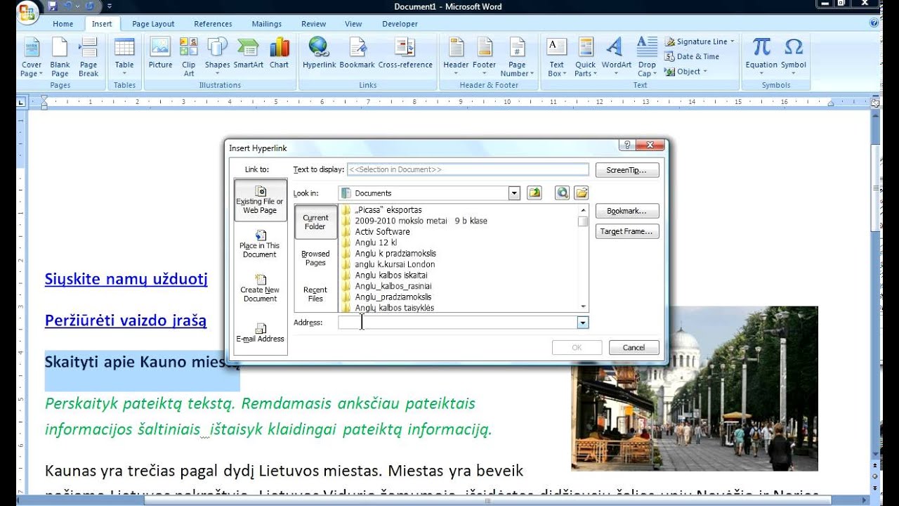 Kaip parengti užduotis su MS Word 2007 - YouTube