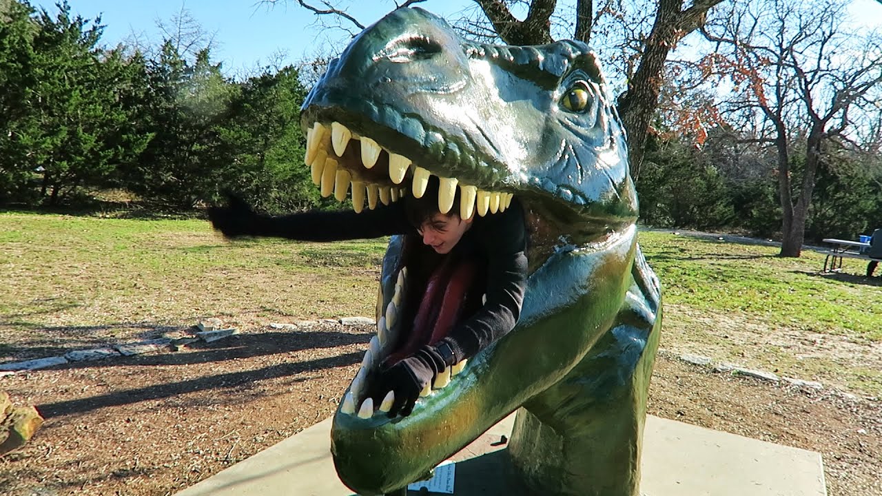 ERIC GETS EATEN BY A T-REX! - Travel Vlog Day 32 - YouTube