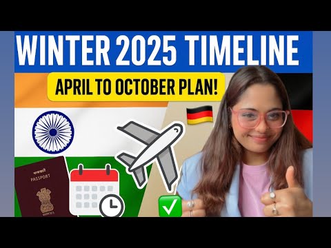Timeline for Winter 2025 Intake Germany | Step-by-Step Plan (April to ...