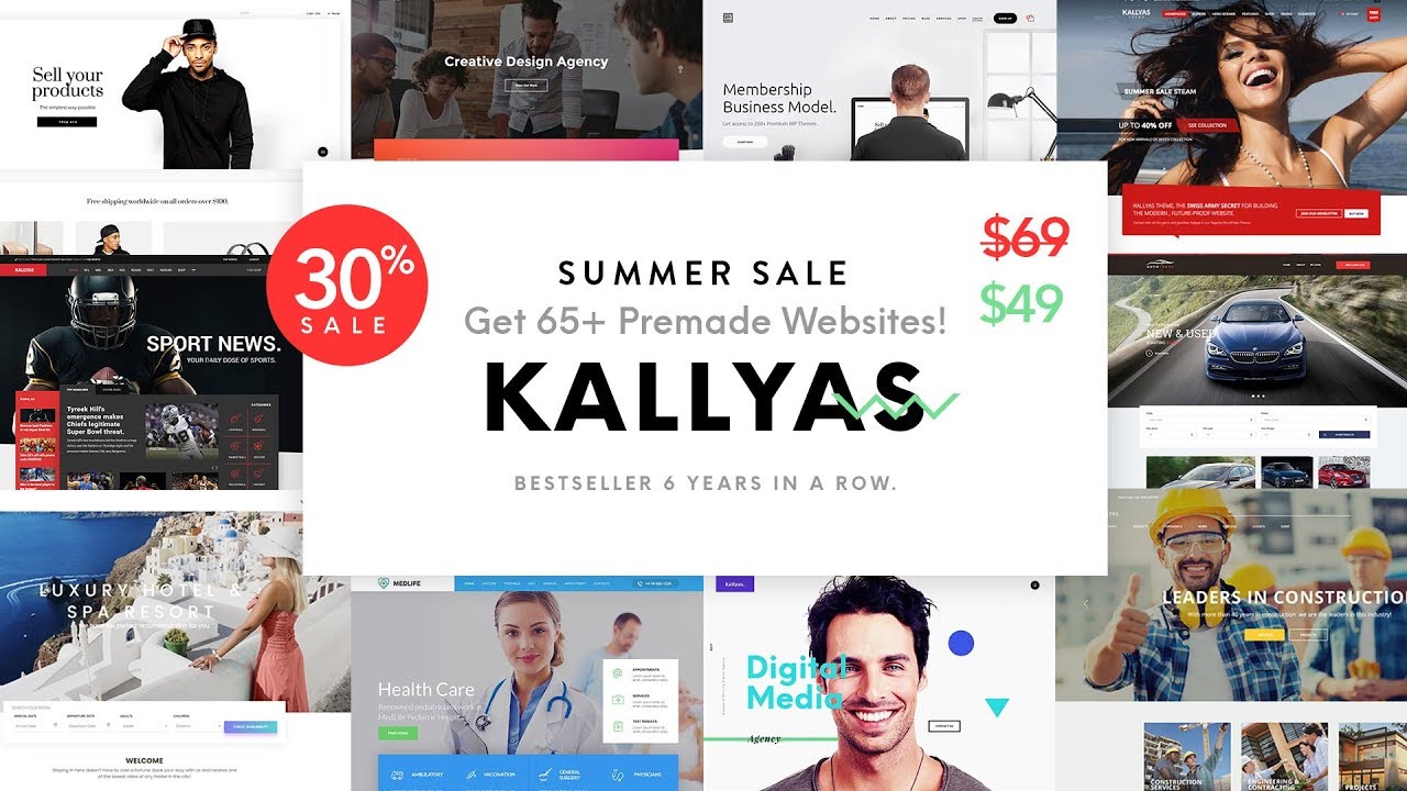30% OFF Kallyas WordPress Theme - YouTube