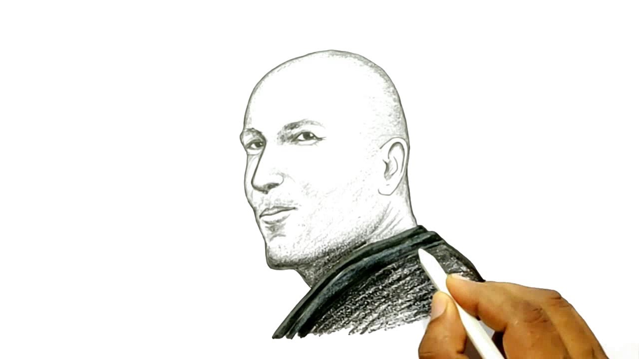How to Draw Zinedine Zidane - YouTube