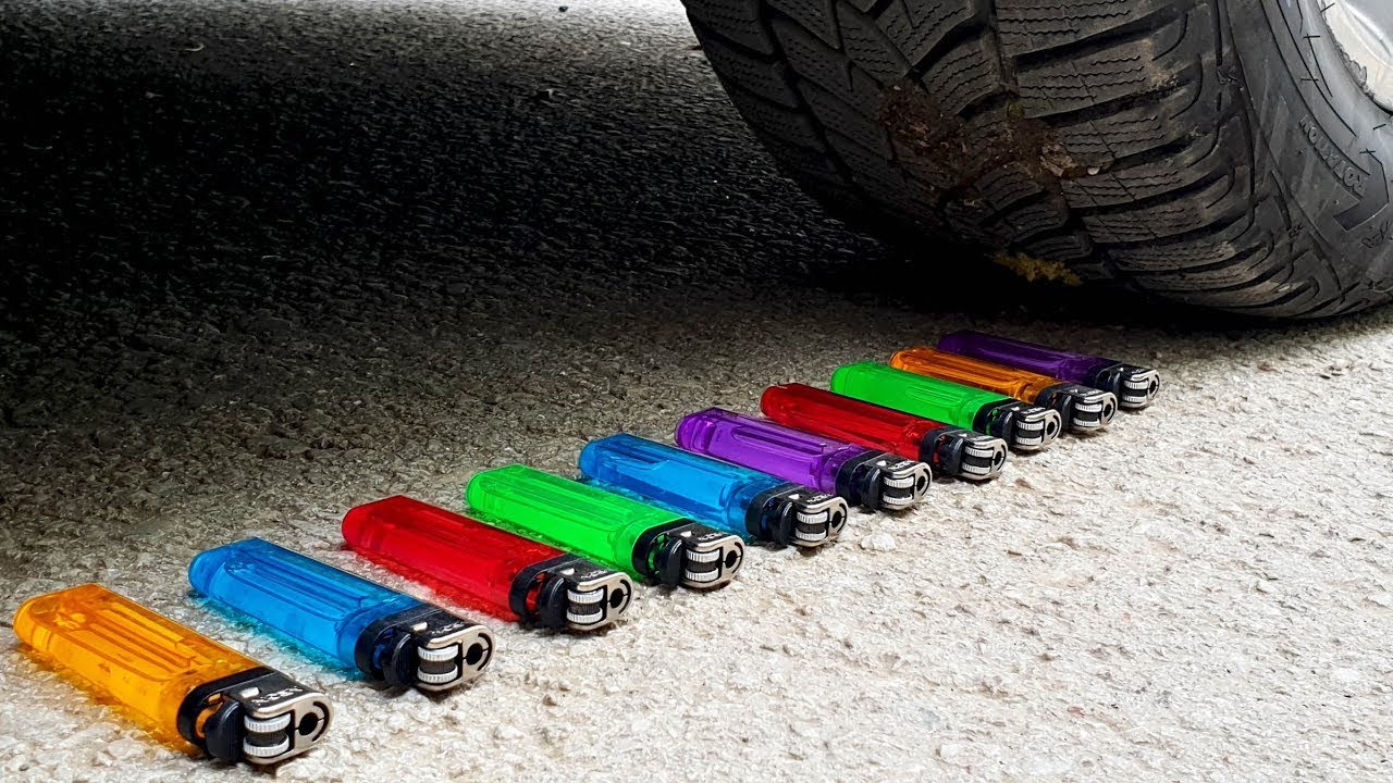 Crunchy & Soft Things vs Car | Running Over Stuff With Car - YouTube