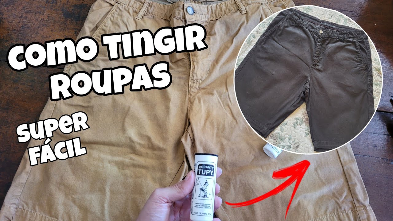 COMO TINGIR ROUPAS COM CORANTE TUPY - YouTube
