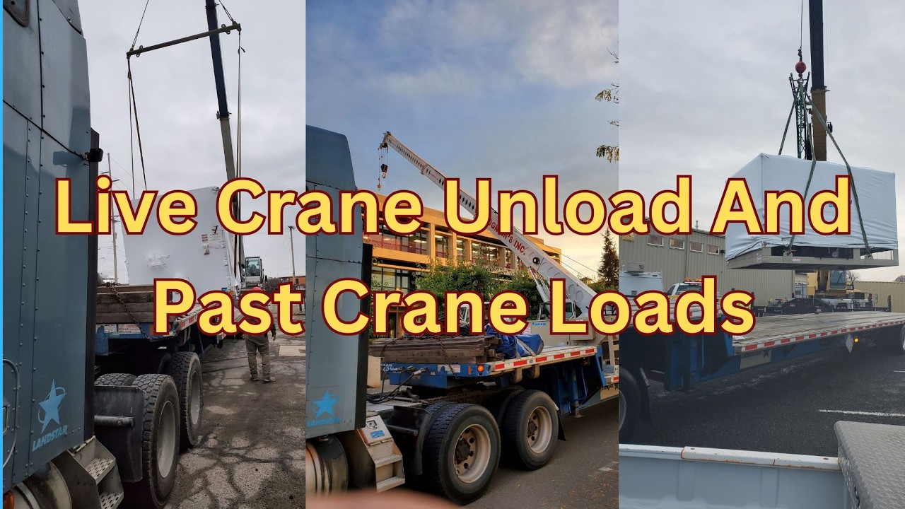 Live Crane Unload and Other Crane Loads - YouTube