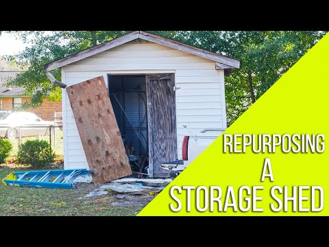 Repurposing An Old Storage Shed - YouTube