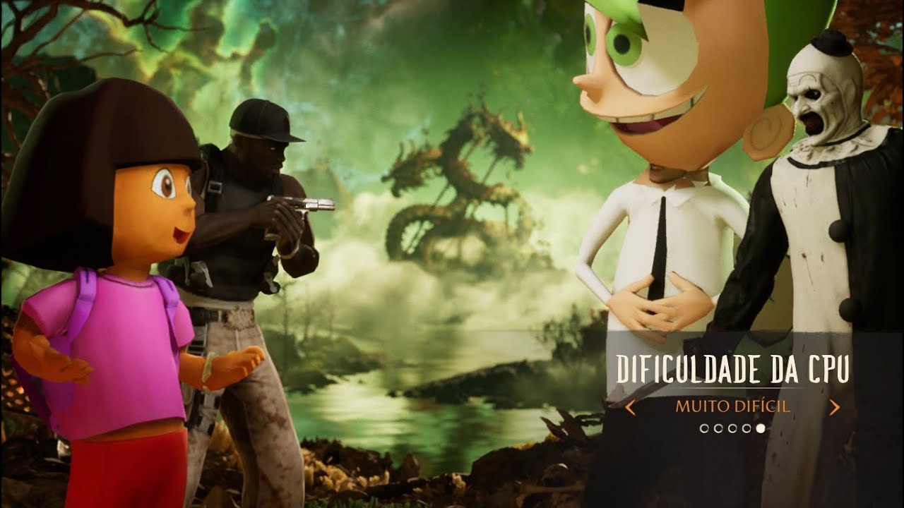 Mortal Kombat 1 - Dora Vs Art The Clown - Very Hard - YouTube