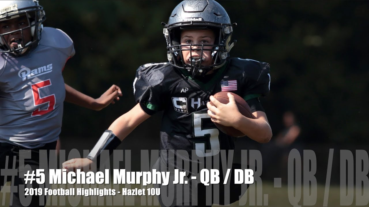 9 Year Old QB - Michael Murphy Jr. 2019 Football Highlights - Hazlet ...