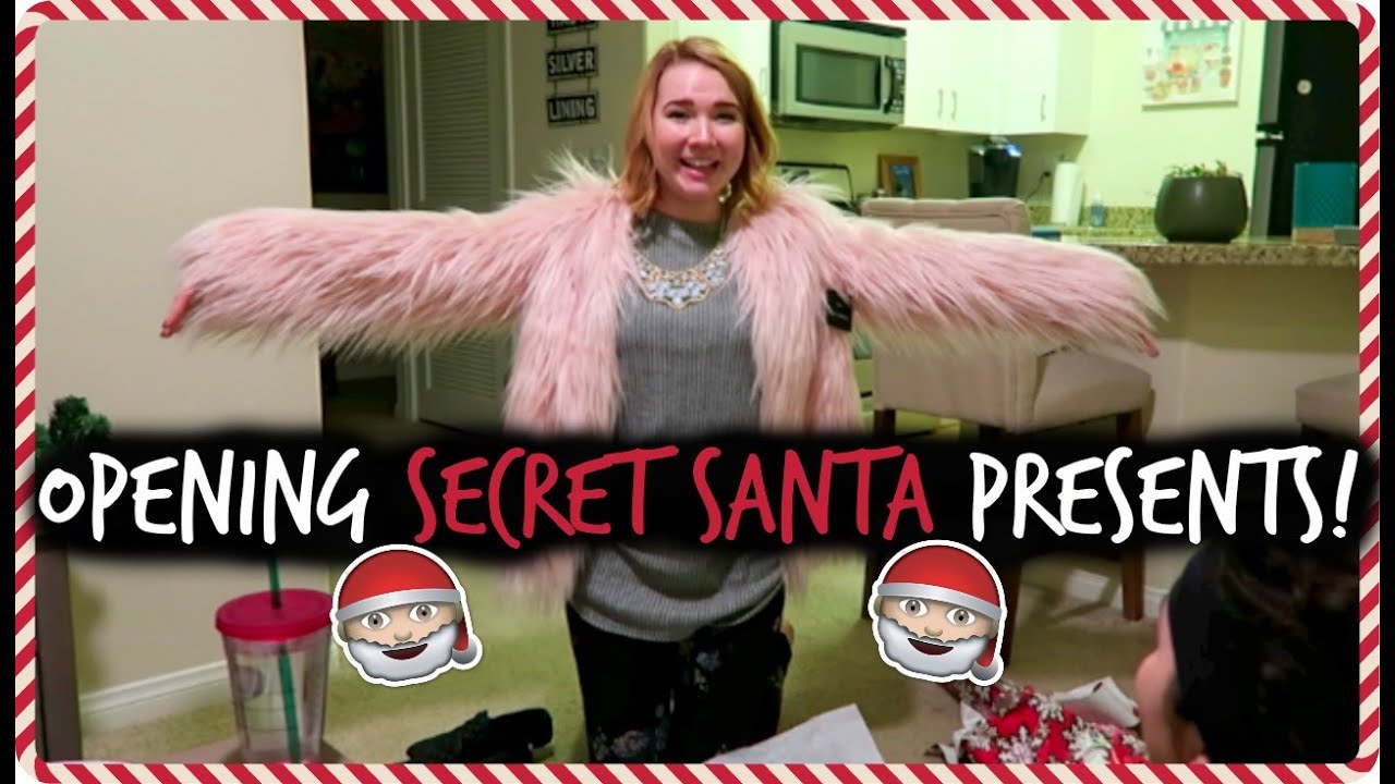 OPENING SECRET SANTA PRESENTS! VLOGMAS #15 - YouTube
