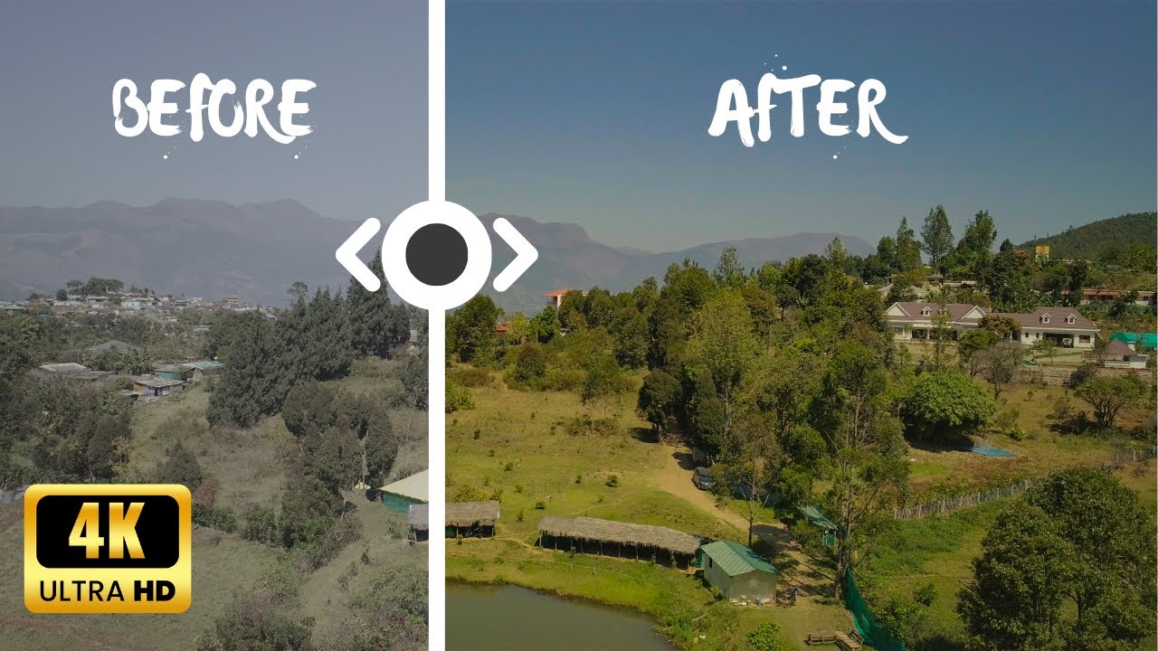 The Serene Mountains of Munnar 4K Aerial View | Drone shot | Log ...