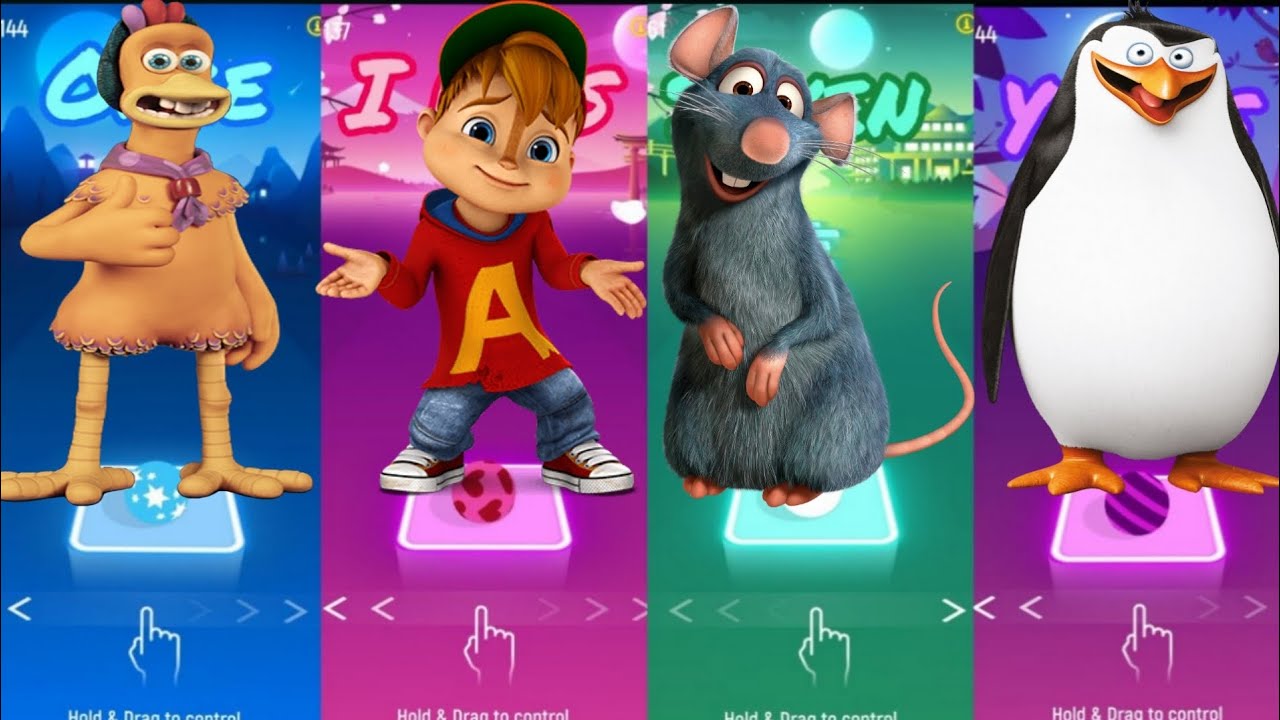 Chicken_Run_🆚Alvin_and_the_chipmunks🆚Ratatouille_-🆚Penguins_of ...