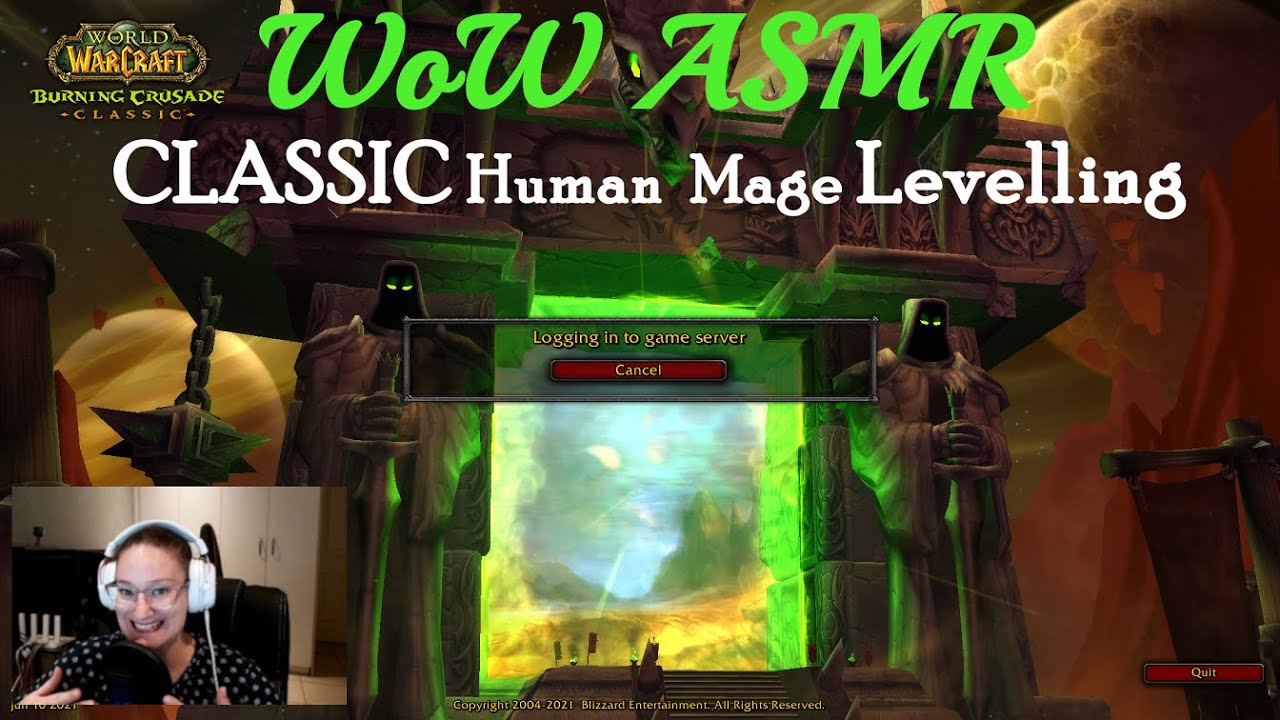 ASMR World of Warcraft - CLASSIC (TBC) Human mage levelling - YouTube
