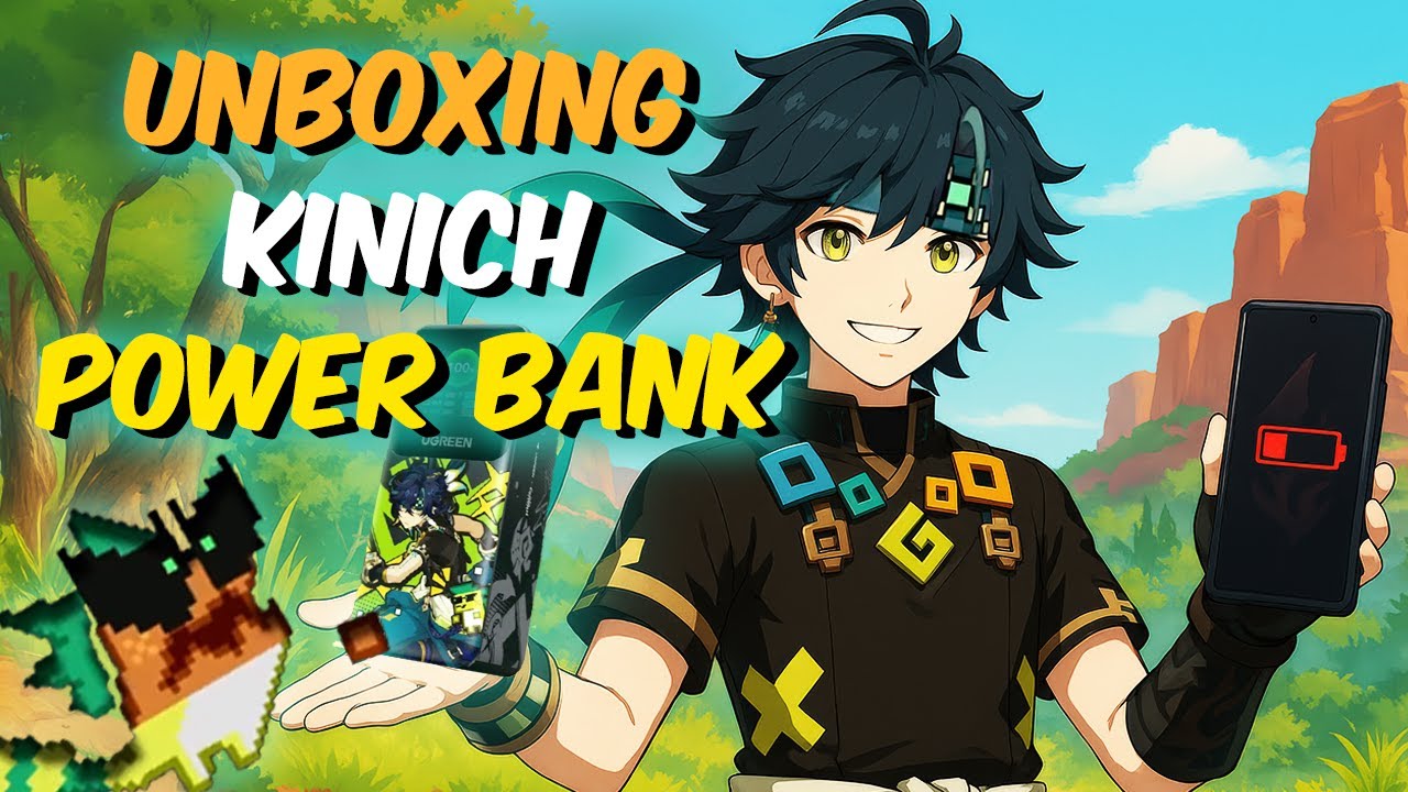 Genshin Impact x UGREEN Kinich Power Bank & Ajaw Cable Scuffed Unboxing ...