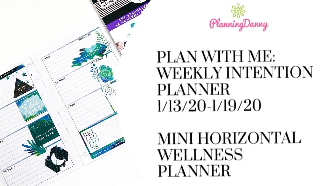Plan With Me: Weekly Intentions Planner 1/13/20-1/19/20 Mini HP ...
