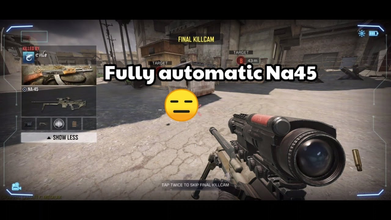 This hacker have fully automatic Na 45 in CODM - YouTube