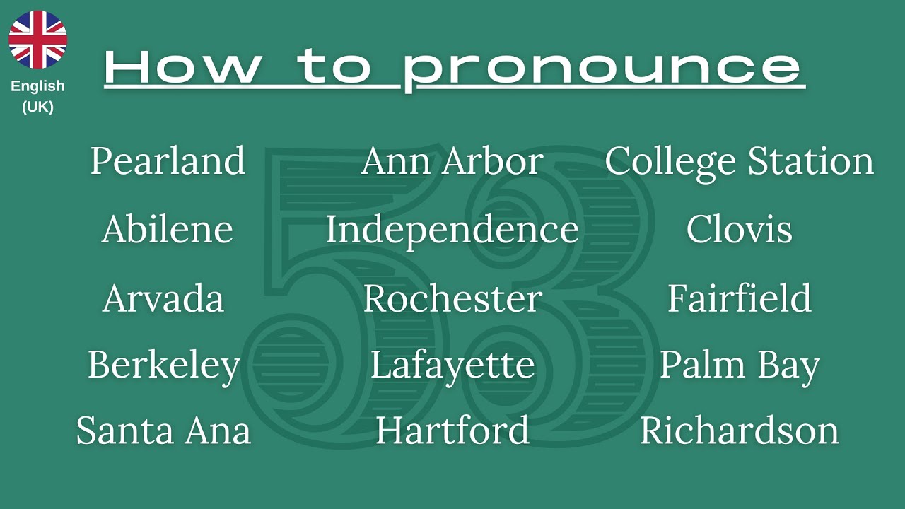 53, How to pronounce, How to say, British English pronunciation - YouTube