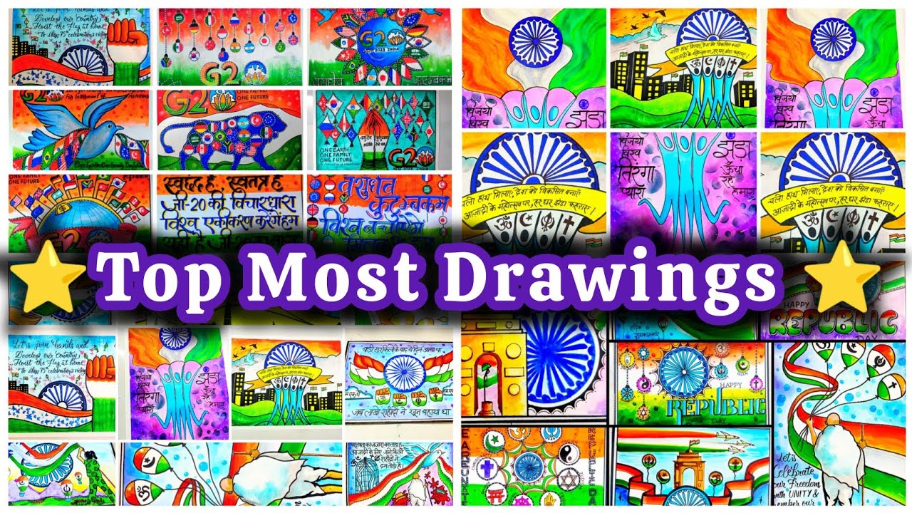 Independence Day drawings easy| Independence day poster drawings| Happy ...