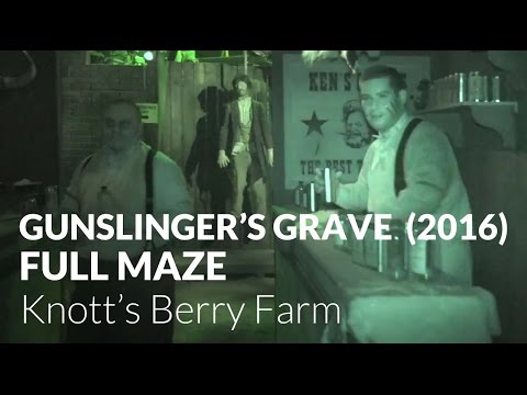 Gunslinger's Grave: A Blood Moon Rises (2016) - Full Maze - Knott's Scary Farm - YouTube
