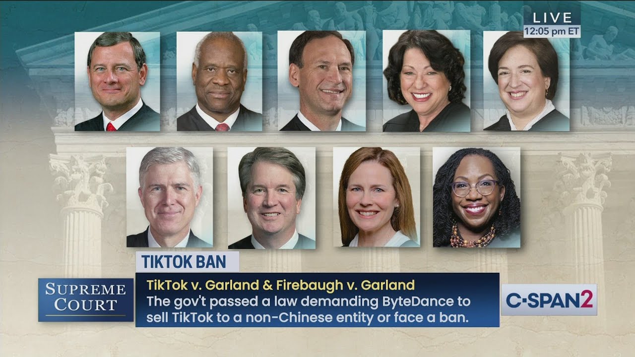 Supreme Court Hears Case on TikTok Ban - YouTube