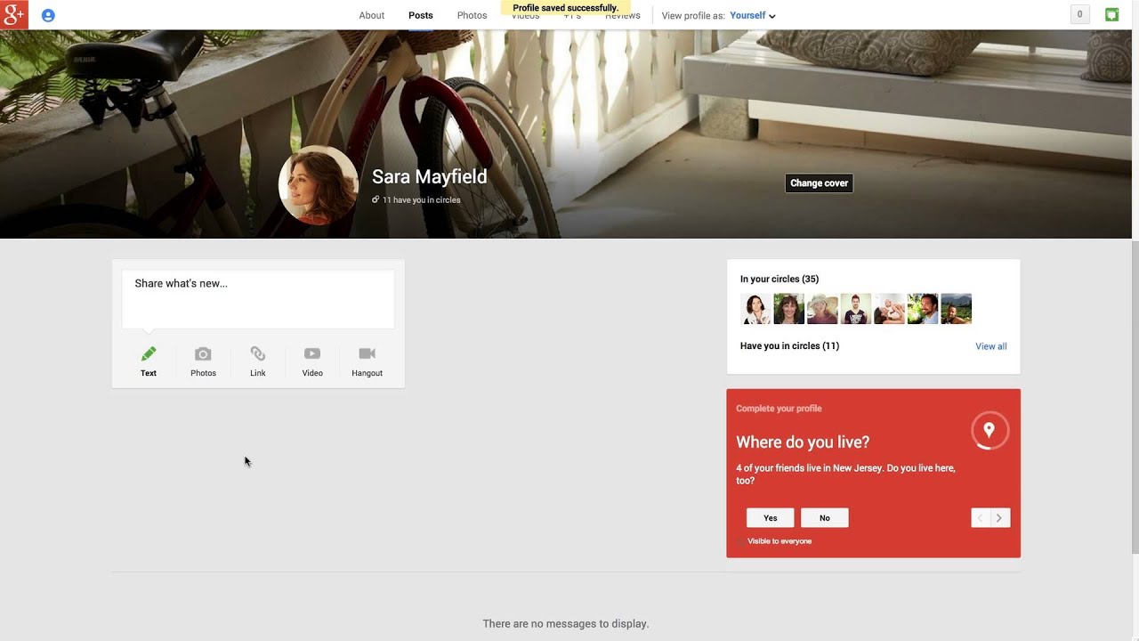 Google+: Set Up Your Profile - YouTube