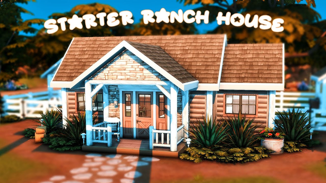 starter ranch house! | the sims 4 - YouTube