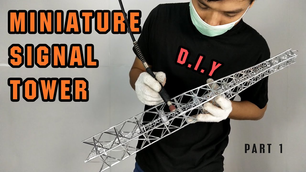 D.I.Y How to make miniatur Signal tower / BTS Tower as realities - YouTube