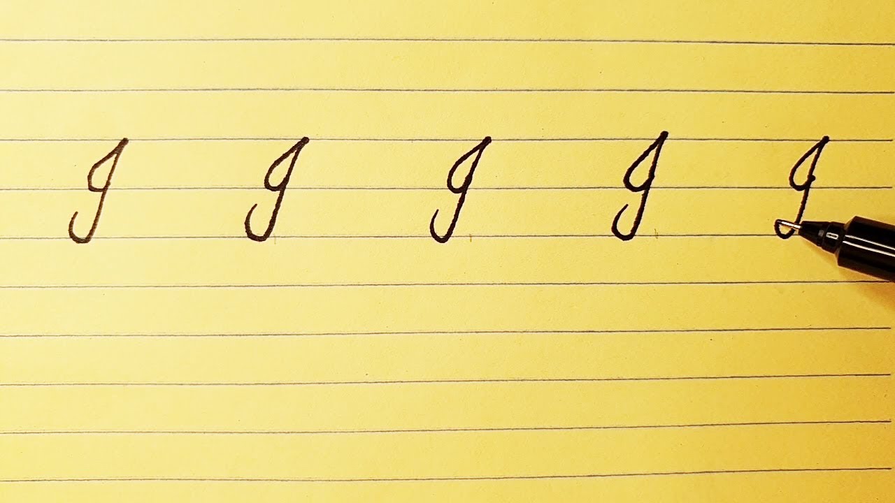 Letter I English Cursive Handwriting Tutorial - YouTube