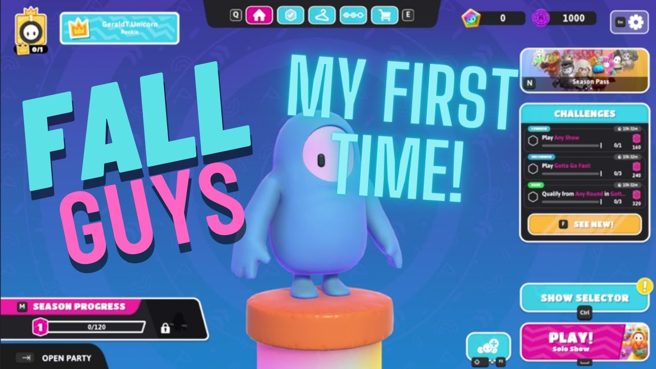 First Time, First Win! - Fall Guys - YouTube