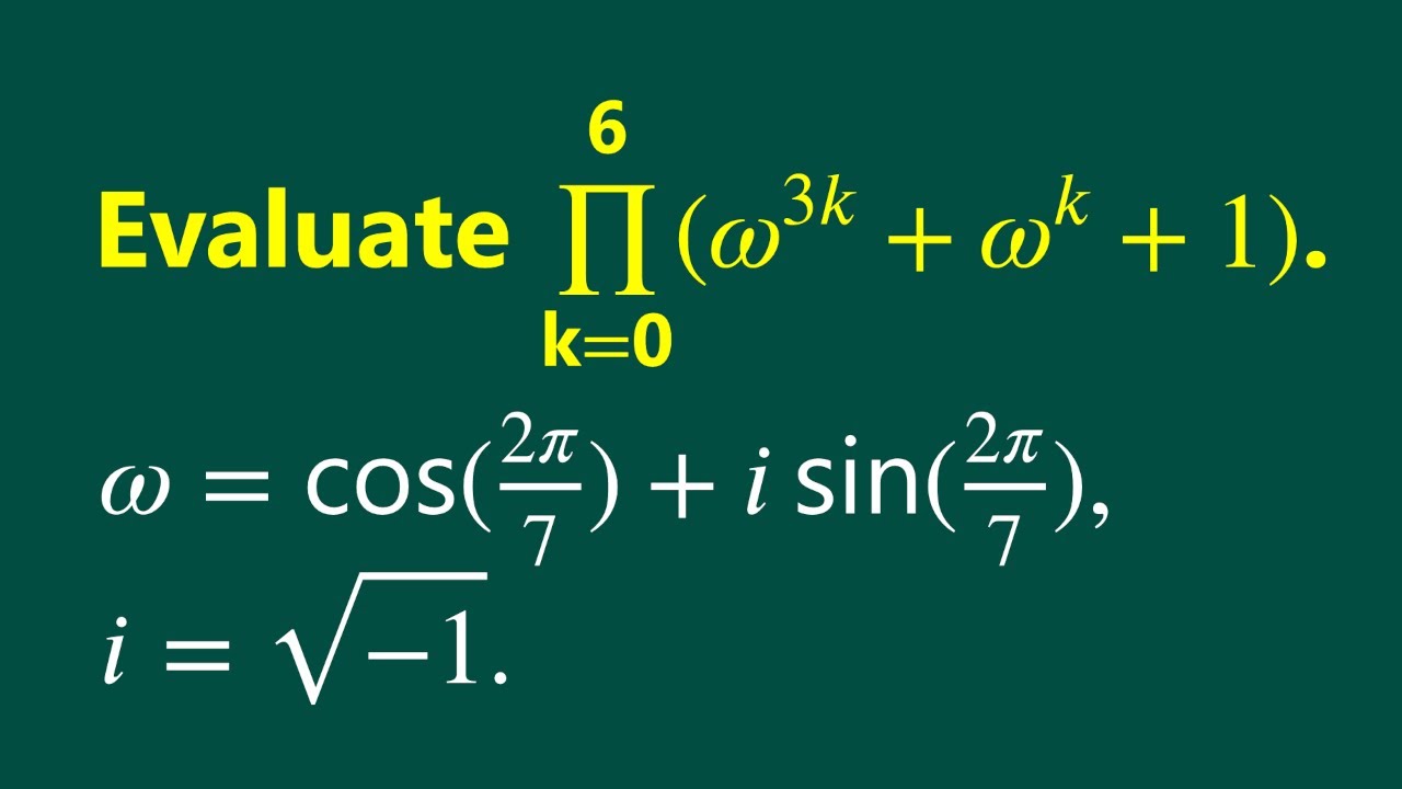 A Nice Algebraic Problem | Using A Simpler Approach | De Moivre's Formula - YouTube