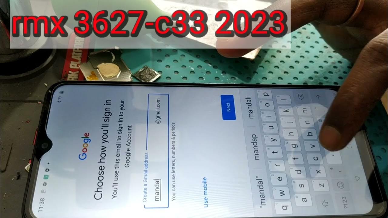 realme c33 2023 email id create|realme rmx3627 Google account create ...