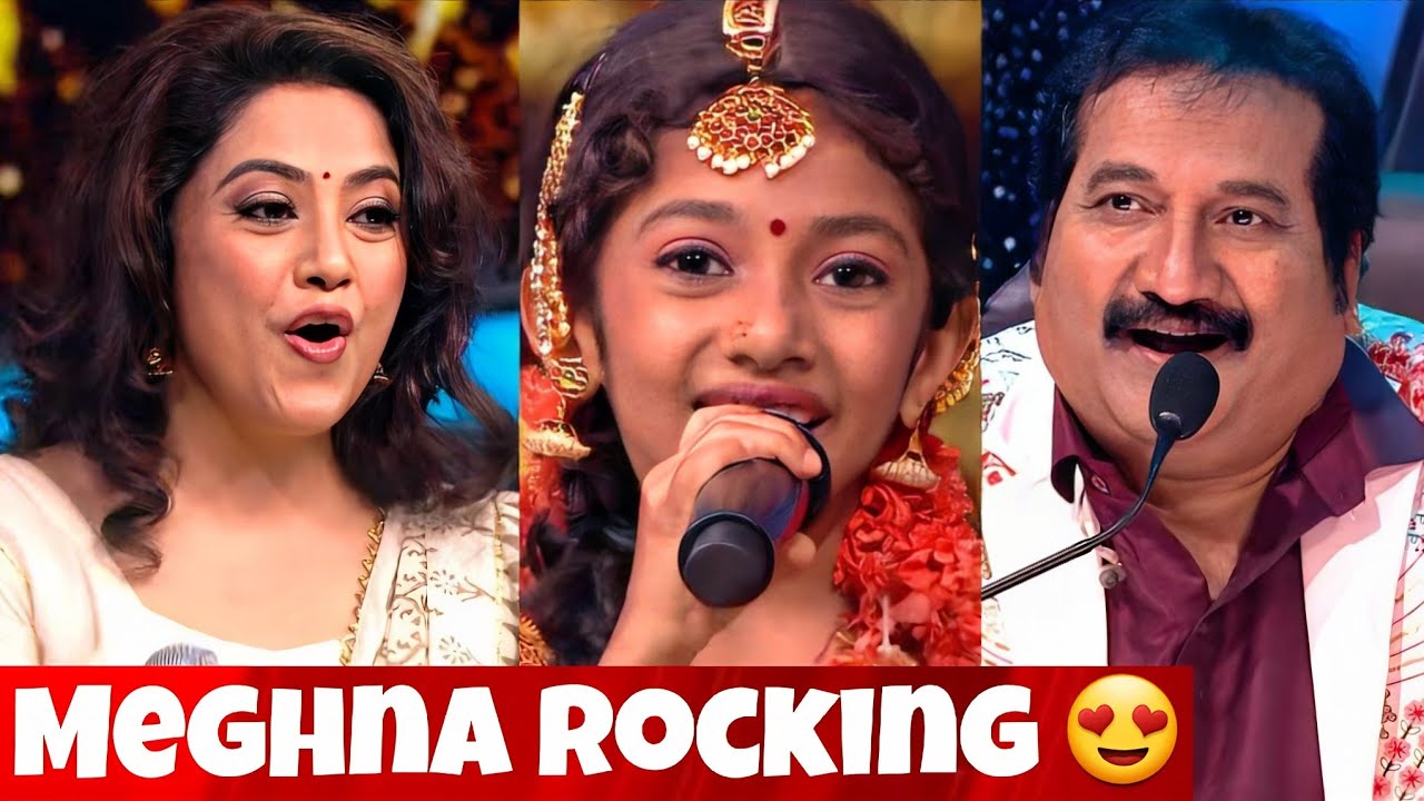 Super Singer Junior 9 : Meghna Sumesh Meena & Mano Performance | Today ...