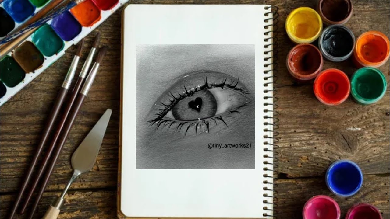 realistic eye tutorial 👀🤩// step-by-step ♥️ - YouTube