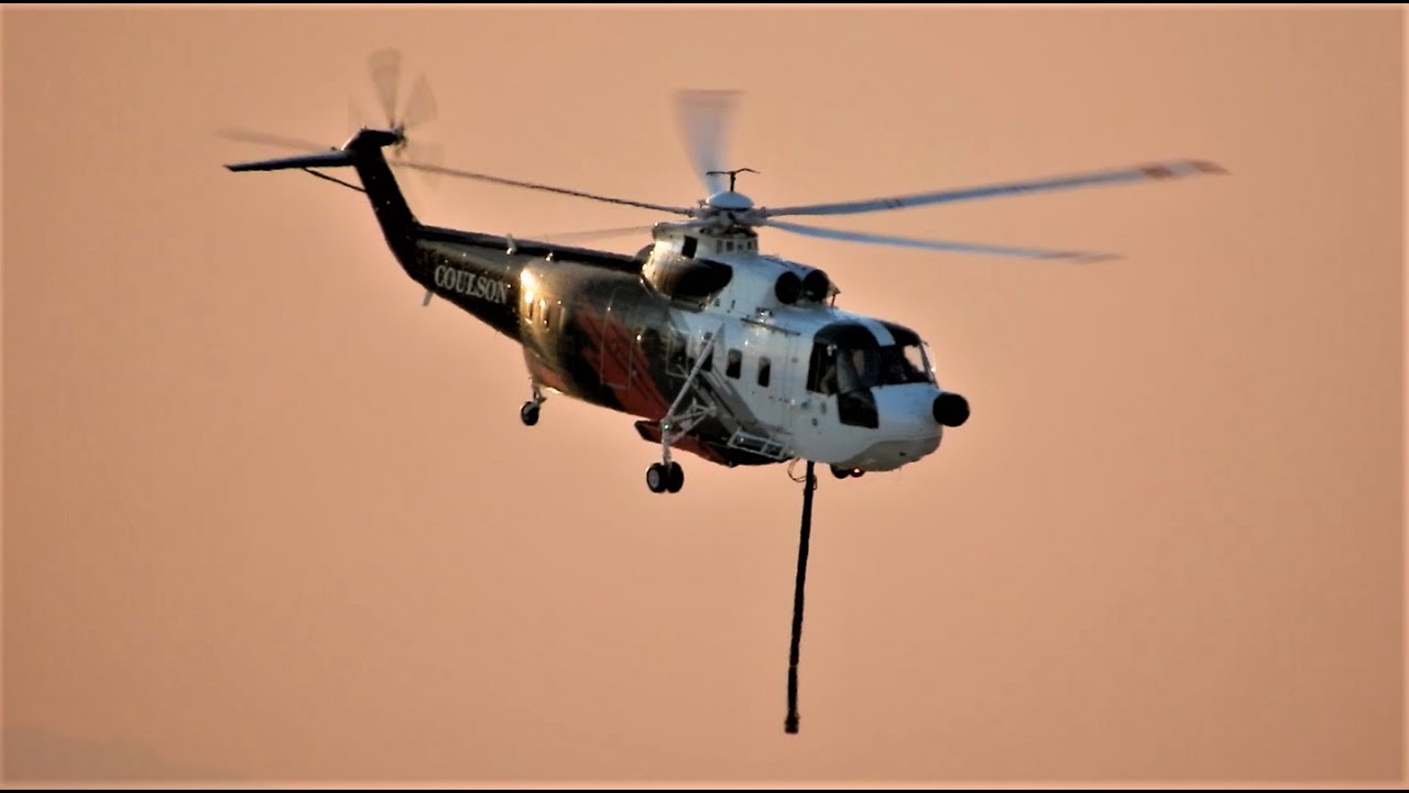 Sikorsky S-61 Fire Fighting Helicopter N261CG - YouTube
