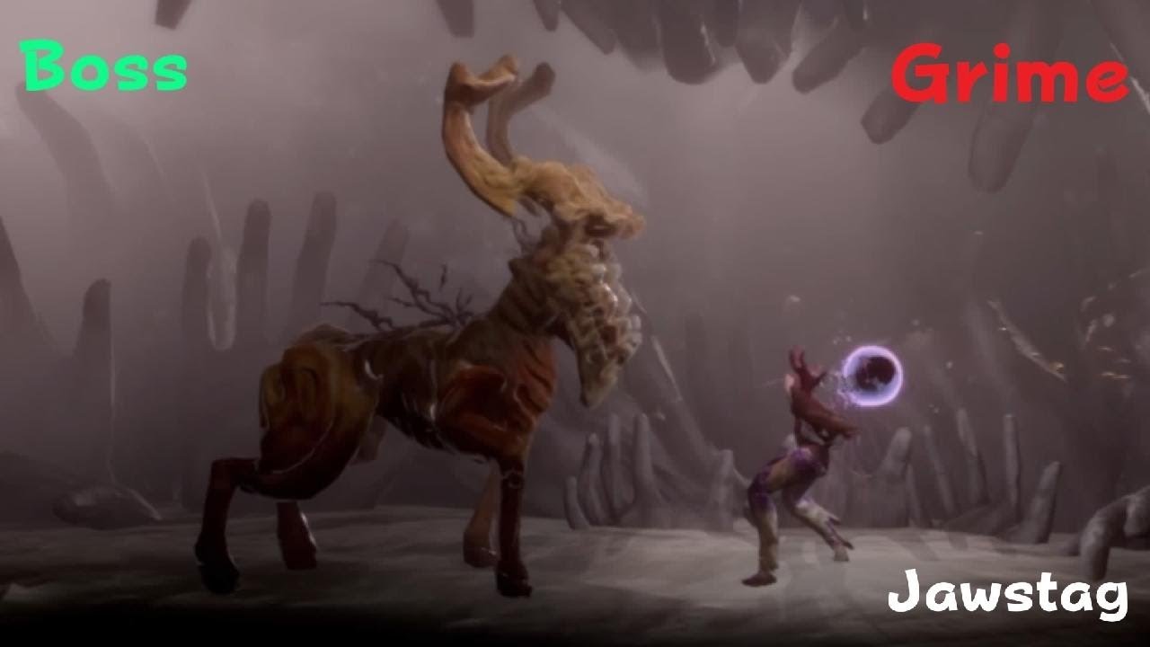 Grime ( PS5 4K ) Boss fight - Jawstag - YouTube