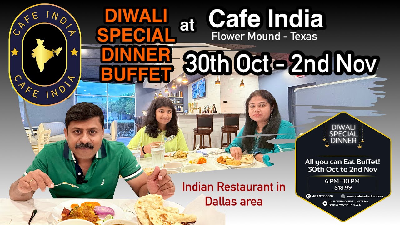 Lunch Buffet at Cafe India an Indian Restaurant in Flower Mound - TX ...