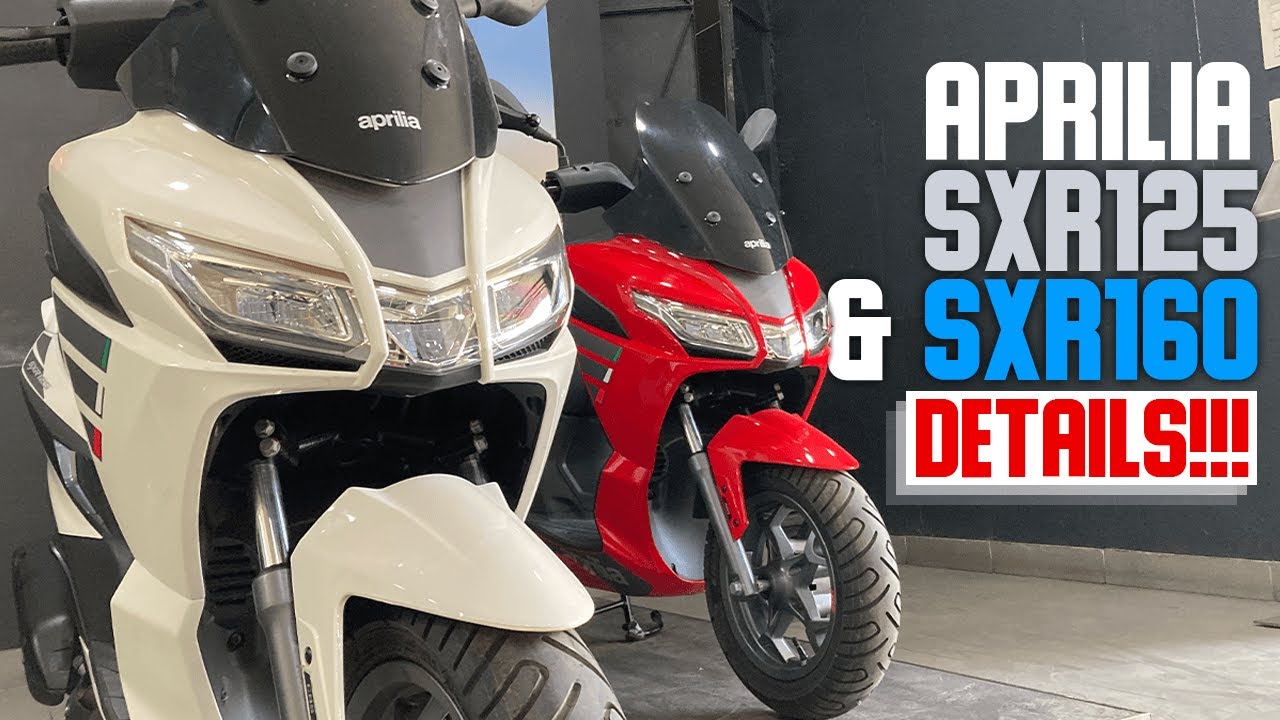 Aprilia SXR125 & SXR160 Details 2023 | Italian Maxi-Scooters ...