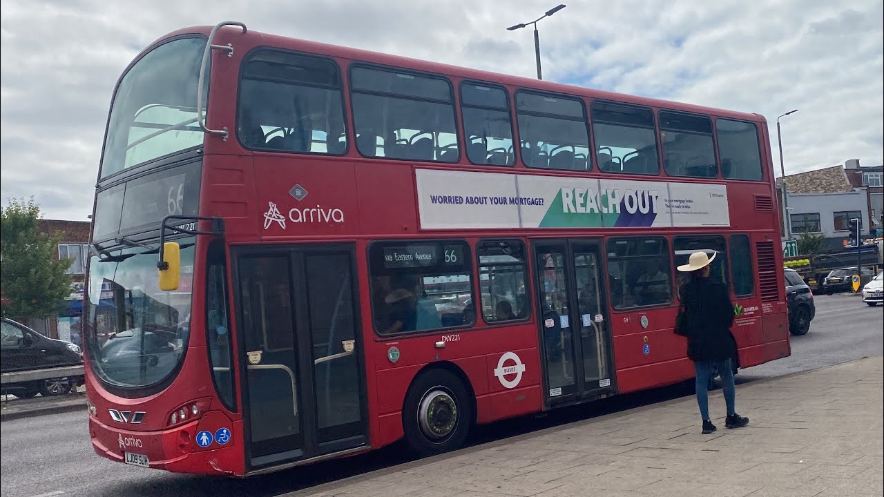 VDL DB300 Wright Gemini 2 Arriva London DW221 LJ09SUH Route 66 Romford ...