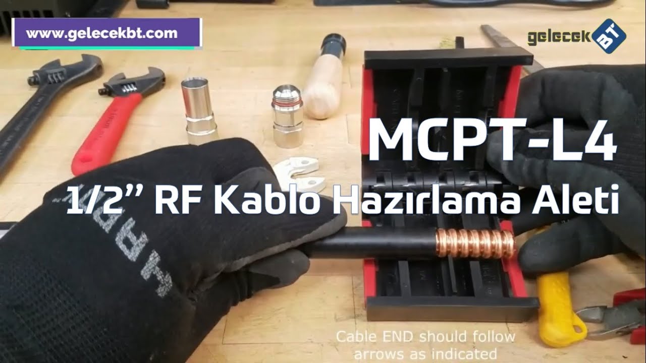 MCPT L4 1/2" RF Kablo Hazırlama Aleti - YouTube