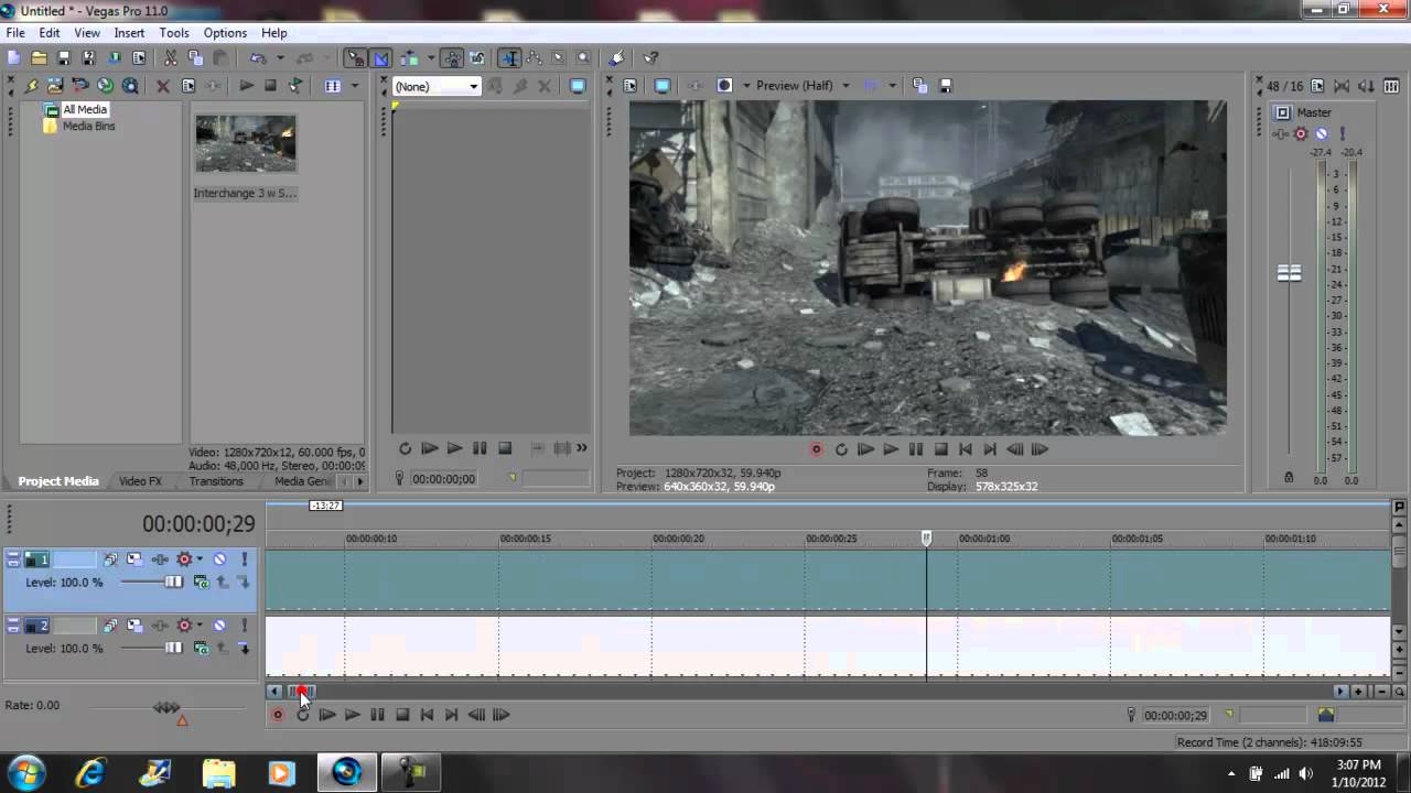 Sony Vegas Pro 11 Tv Simulator Effect Tutorial [HD] - YouTube
