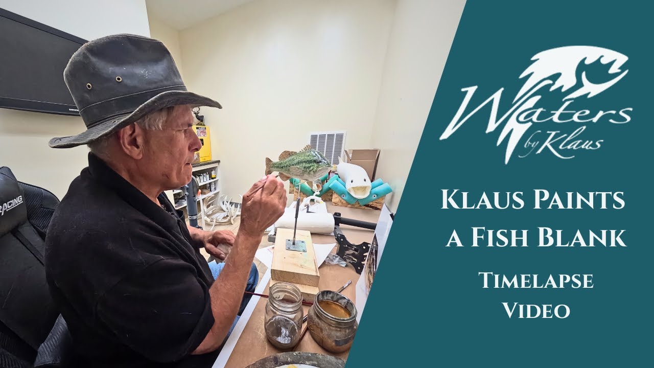 Painting a Fish Blank W/ Klaus | Timelapse Video | Waters by Klaus ...