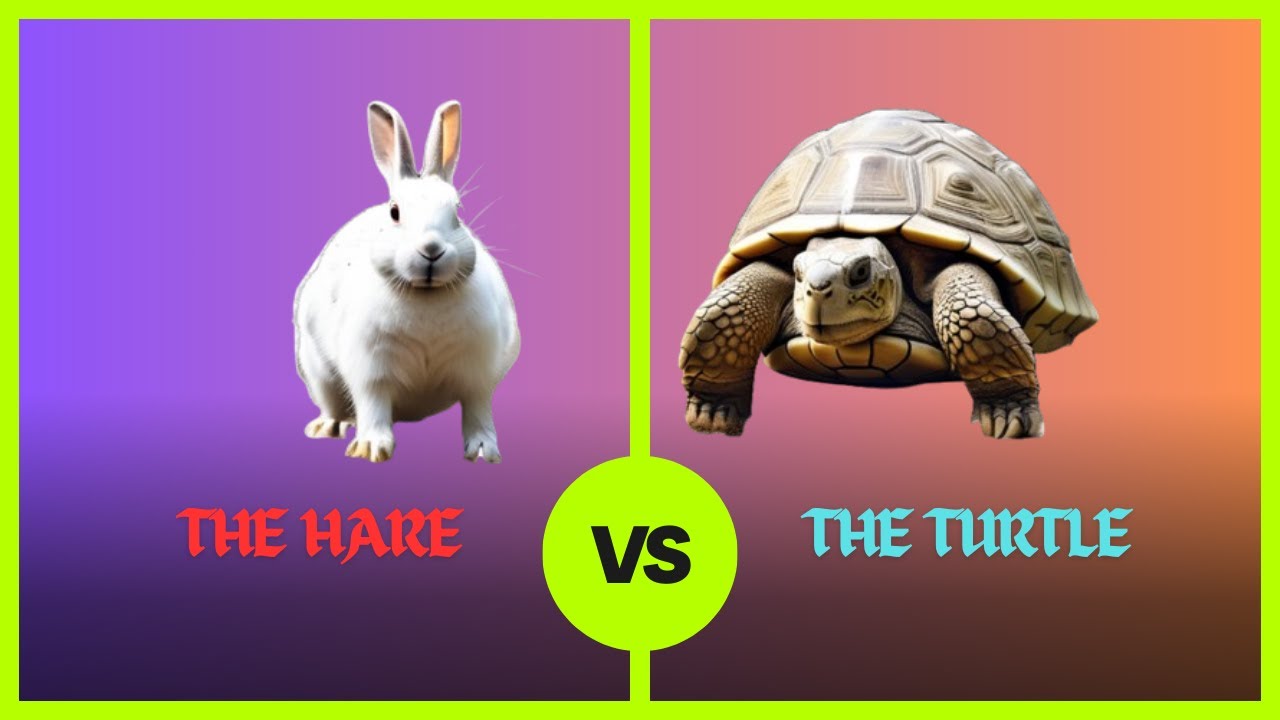 The Hare and the Turtle story || rabbit and tortoise || story for ...