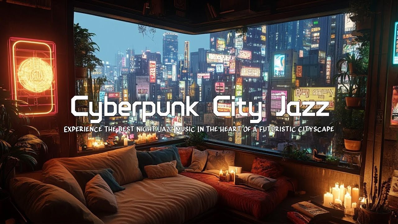 Cyberpunk Jazz Music 🟦 A Journey Through City Jazz and Futuristic Night ...