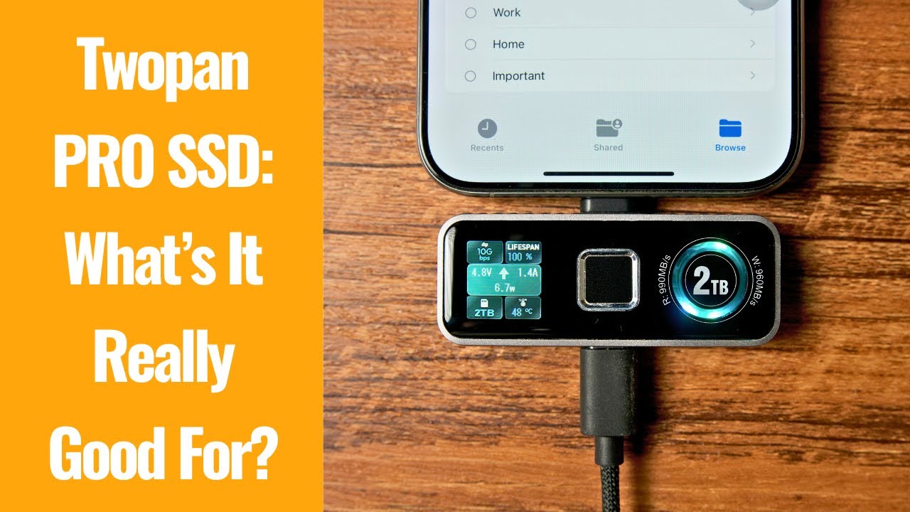 Twopan Pro SSD Overview: Fingerprint Security, 1050MB/s Speed, and AR ...