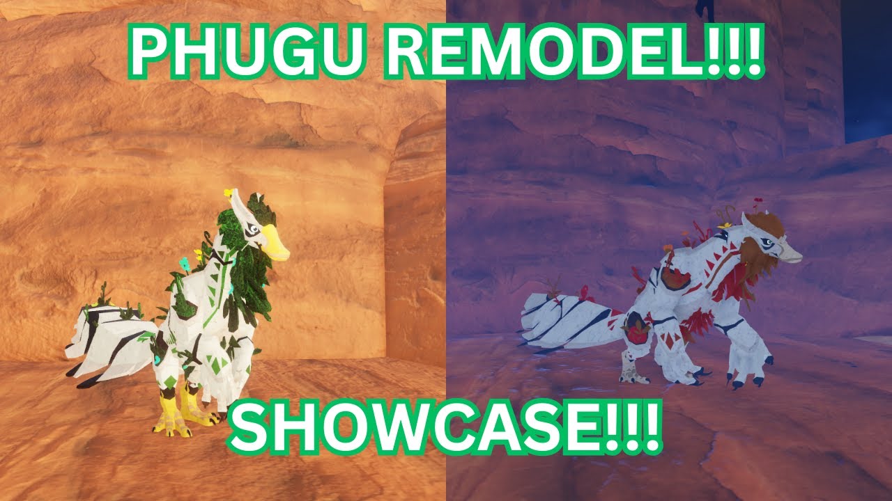 Phugu remodel showcase! [Creatures of Sonaria] - YouTube
