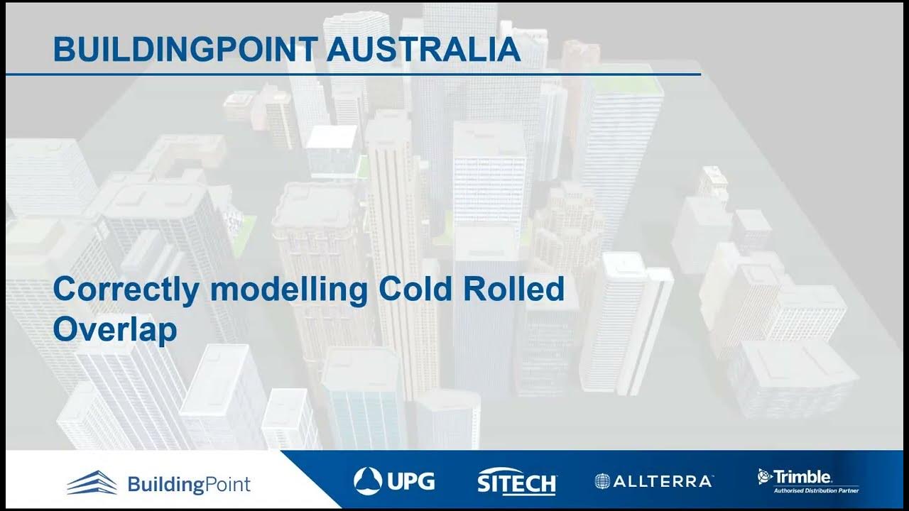 Tekla Structures - Correctly modelling Cold Rolled Overlap - YouTube