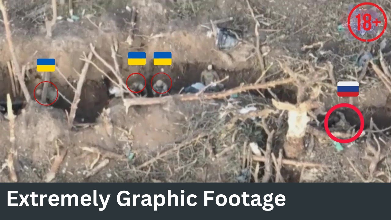 Graphic ukraine war footage of a Russian Soldier Takes On a Whole ...