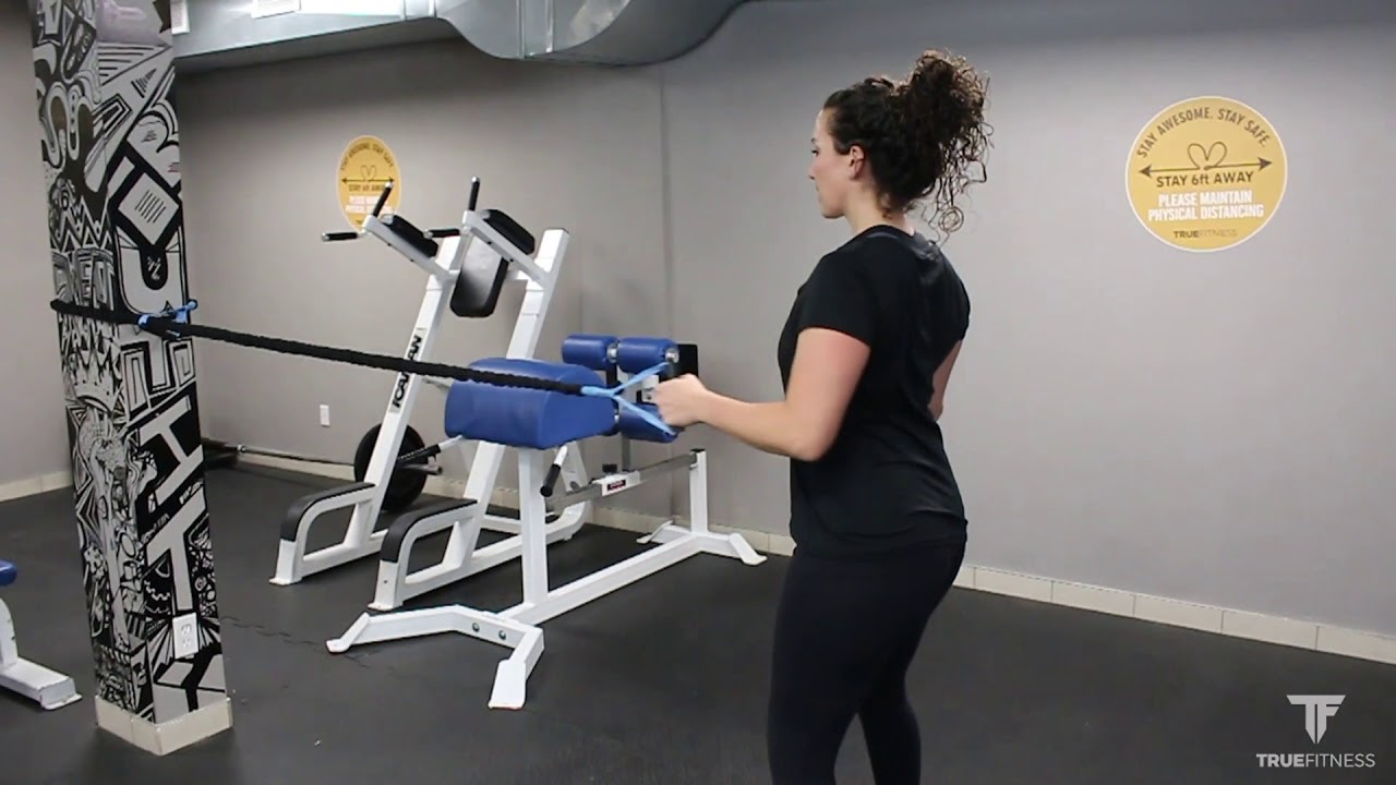 Standing One Arm Band Row - YouTube