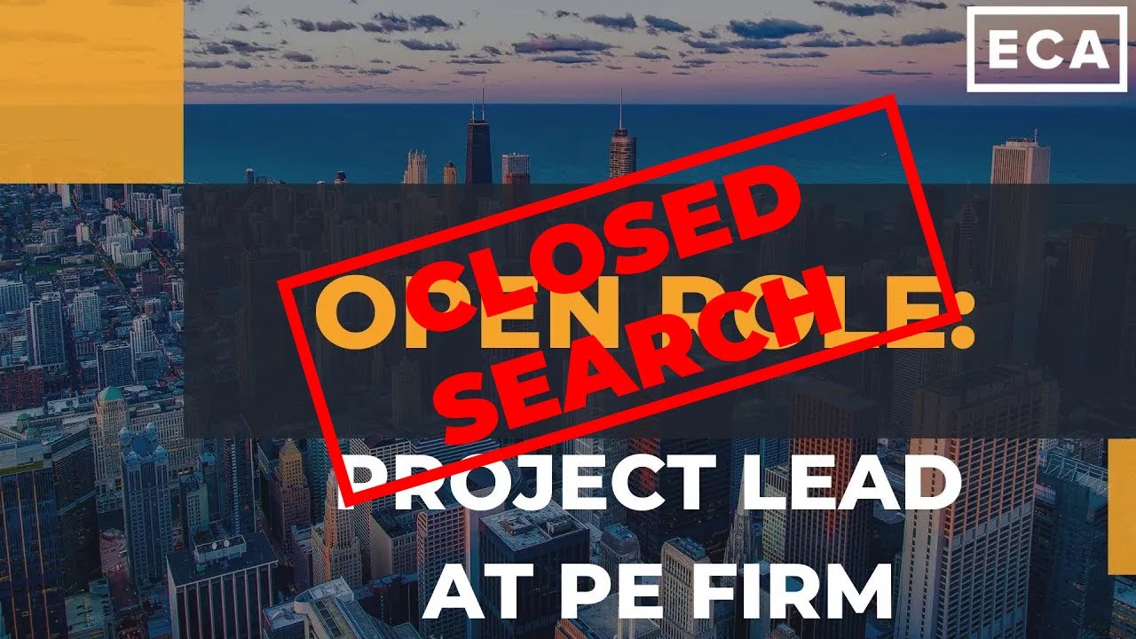 Open Role: Project Lead at PE firm - YouTube