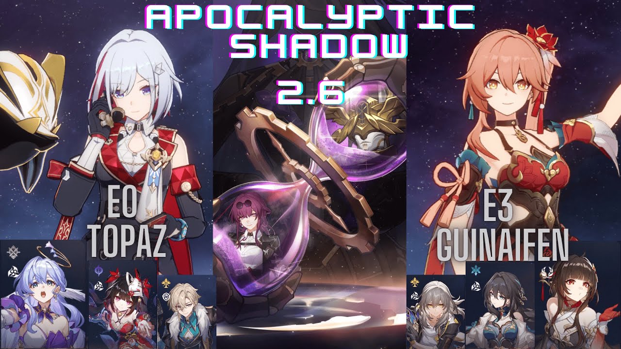 E0 Topaz & E3 Guinaifen Apocalyptic Shadow Honkai Star Rail - YouTube