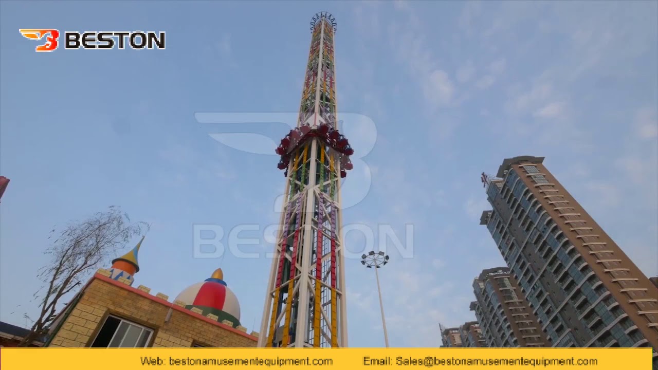 Drop Tower Rides - Extreme Thrill Rides from Beston Factory - YouTube
