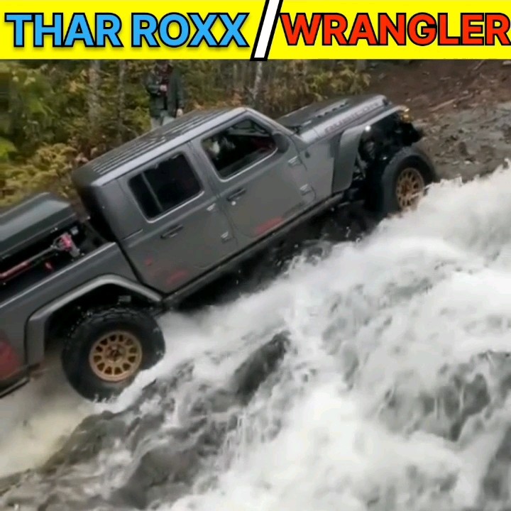 Thar roxx Vs Jeep Wrangler / off-road test 👊🏻 #shorts - YouTube